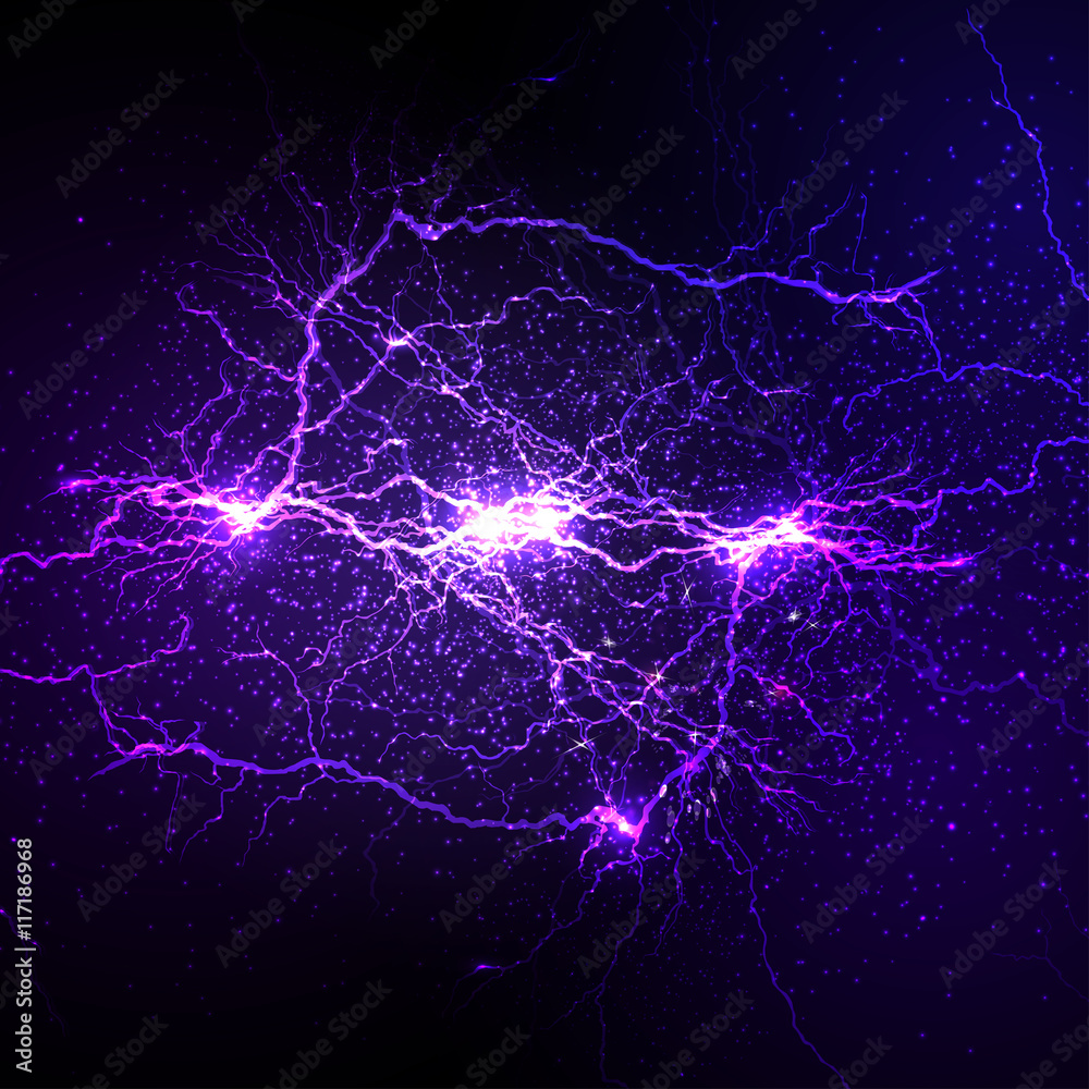 Lightning flash strike background easy editable Stock Vector | Adobe Stock
