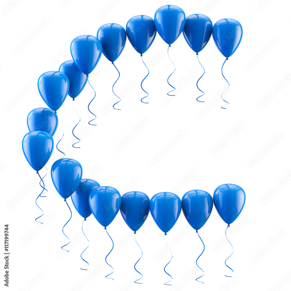 Imagen 3d,Alfabeto divertido con globos.Letras para fiestas y ...