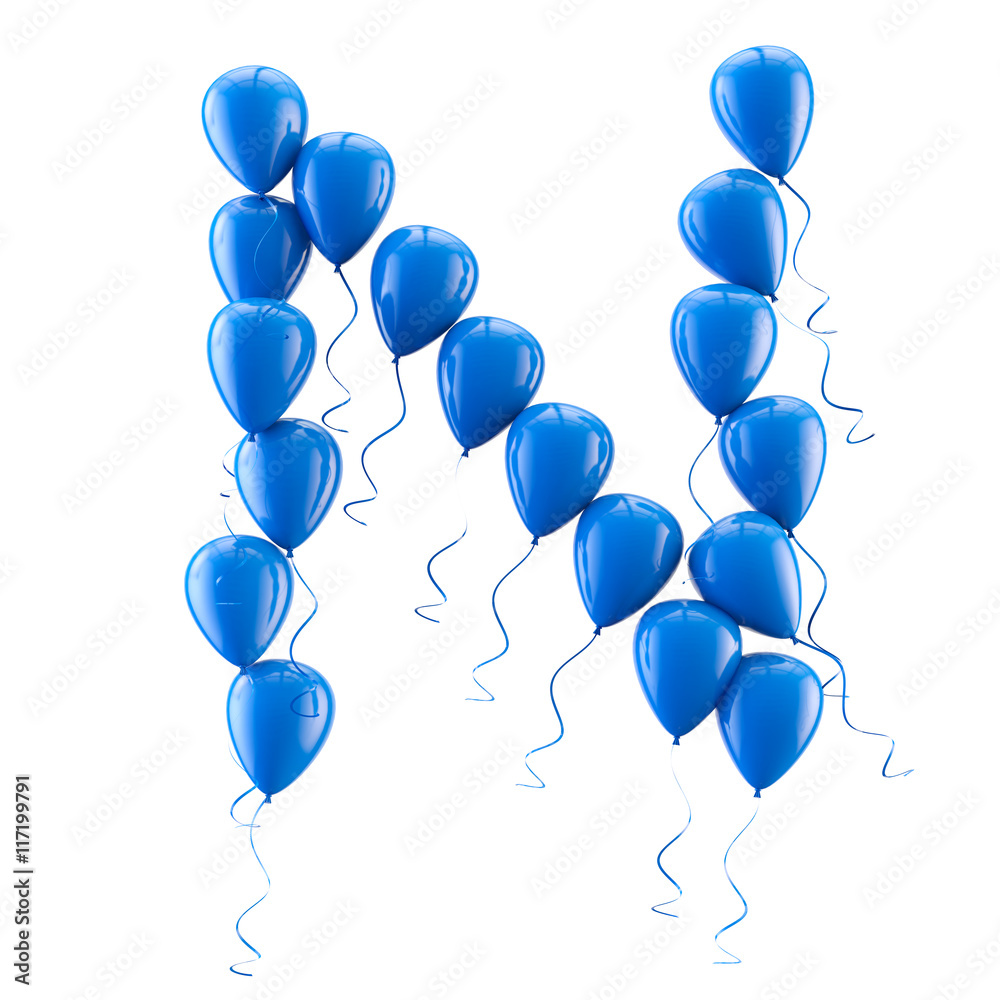 Imagen 3d,Alfabeto divertido con globos.Letras para fiestas y ...