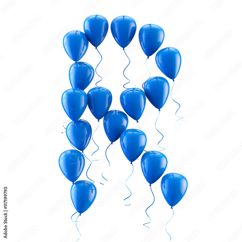 Imagen 3d,Alfabeto divertido con globos.Letras para fiestas y ...