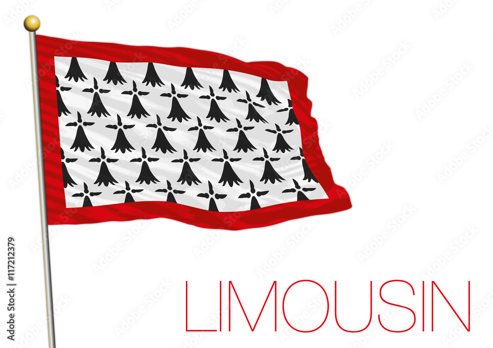 Limousin regional flag, France Stock Vector | Adobe Stock