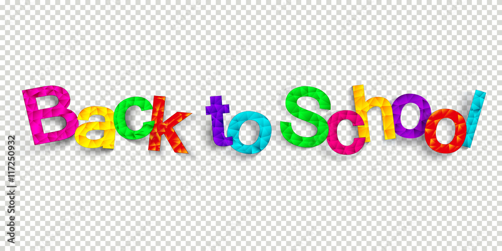 Welcome back to school. Bright cheerful banner to the first of ...