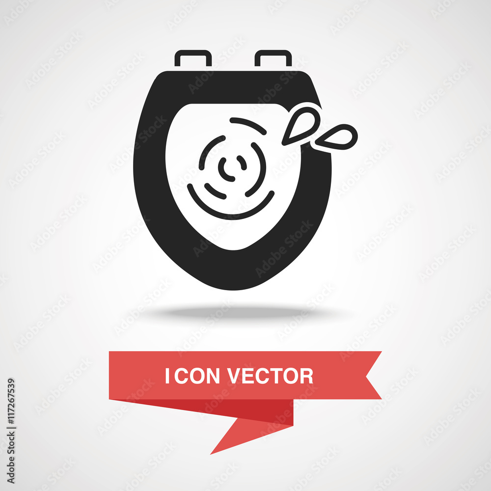 Toilet seat icon Stock Vector | Adobe Stock