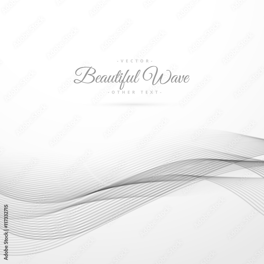 clean beautiful wave background Stock Vector | Adobe Stock