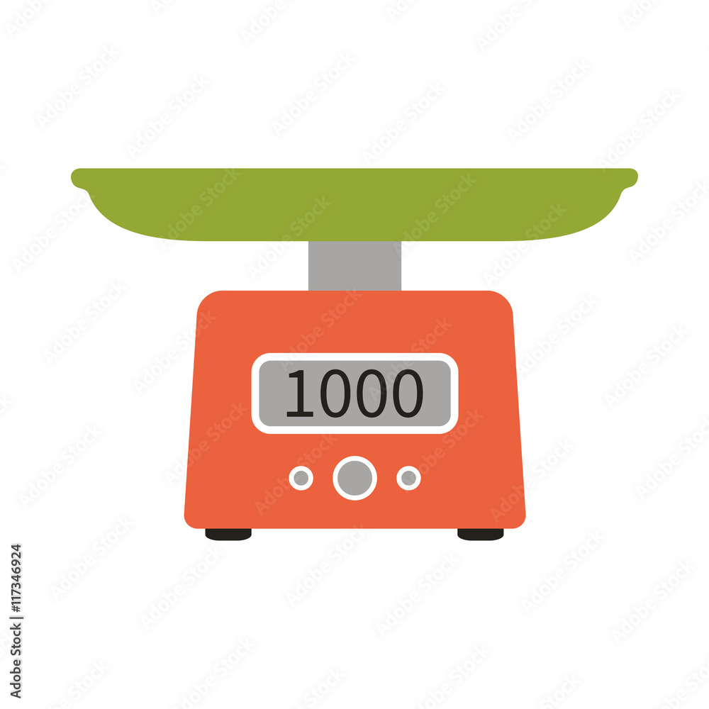 Food Scale Icon Stock Vector | Adobe Stock
