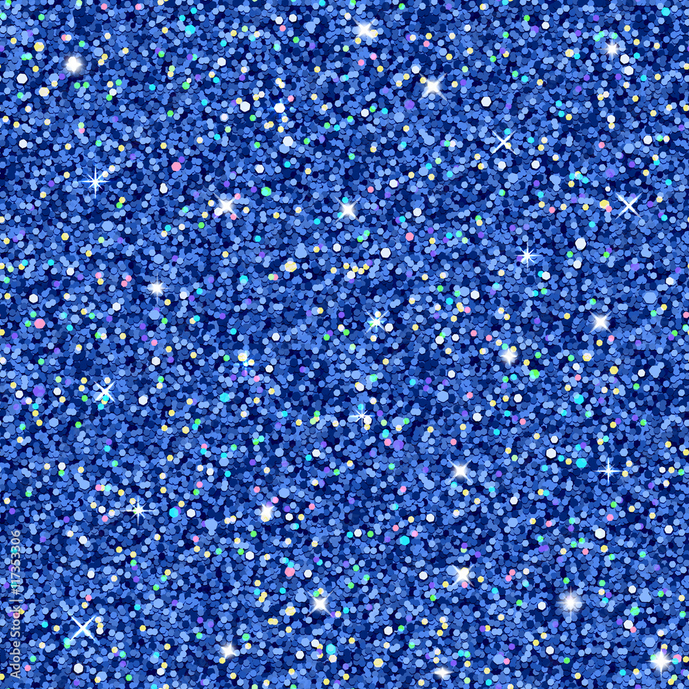 Vector blue glitter with color highlights, seamless pattern Stock ...