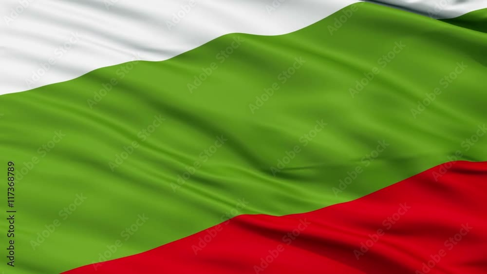 Principality of Ongal Micronation Flag, Close Up Realistic 3D Animation ...