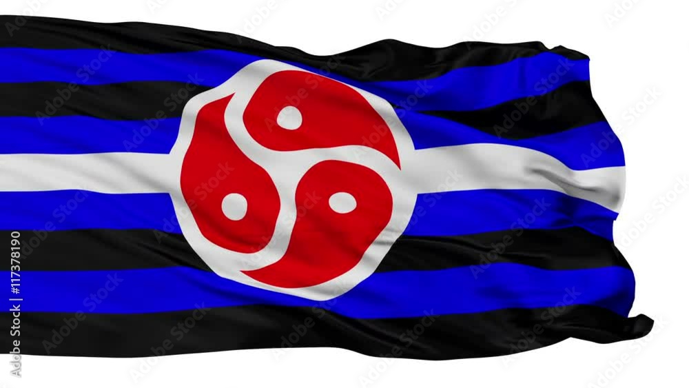 Bdsm Tanos Flag Close Up Realistic 3d Animation Seamless Loop 10