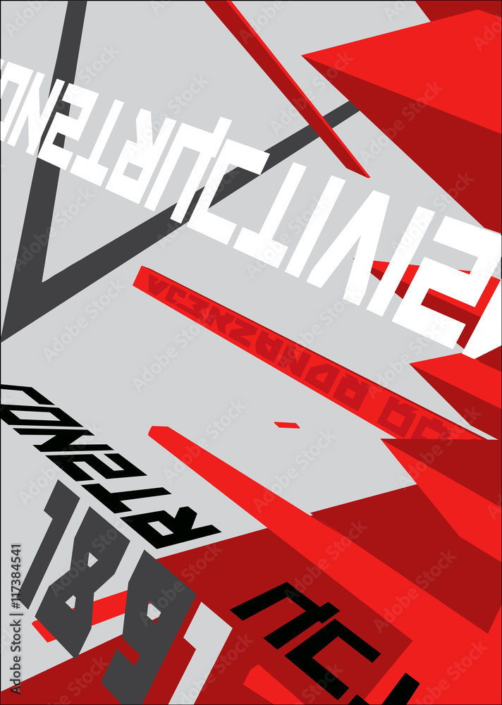 propaganda poster with modern design Stock Vector | Adobe Stock