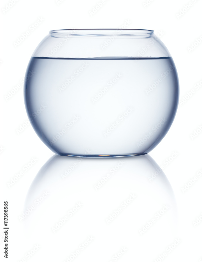 fishbowl isolated on white background Stock Photo | Adobe Stock