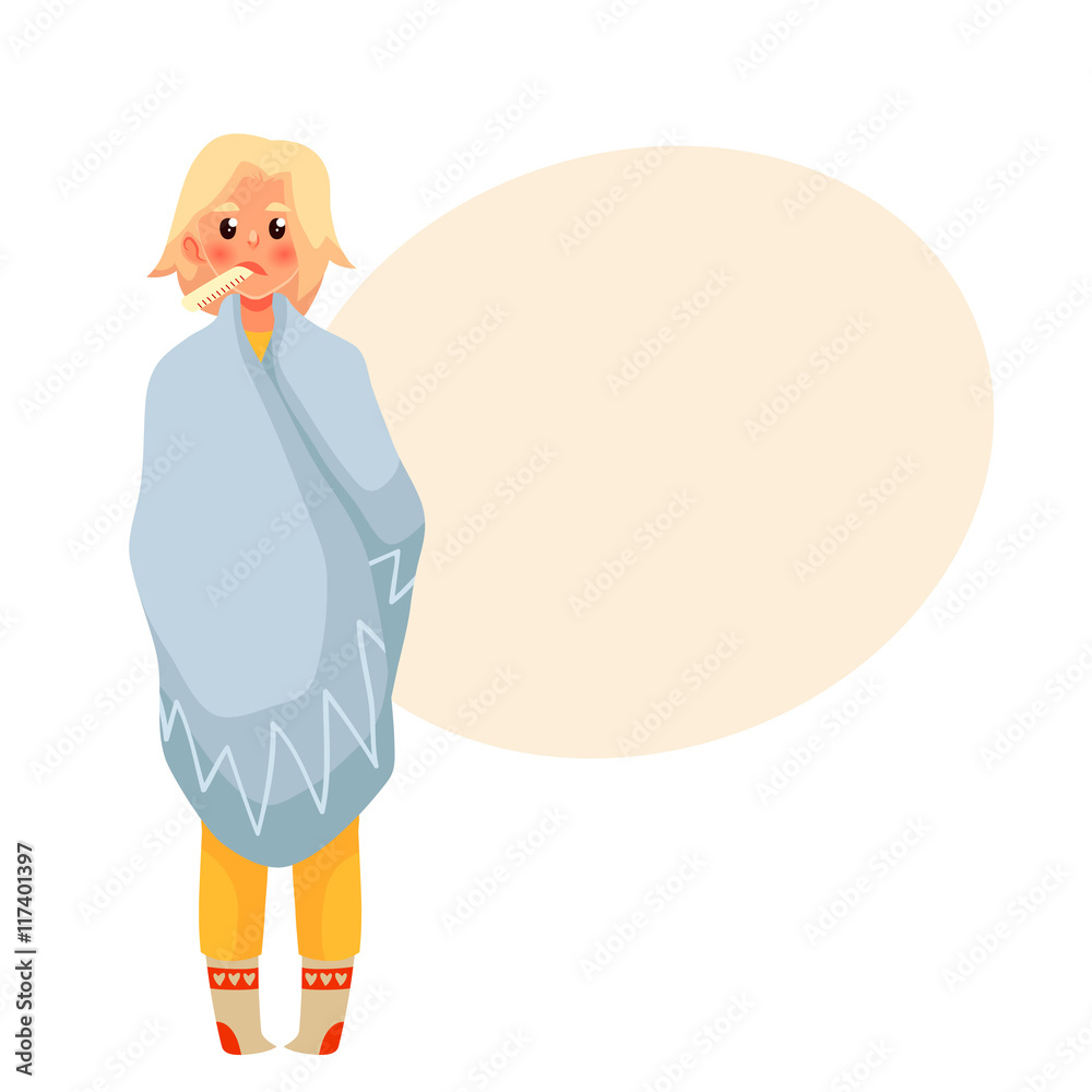 Cold Woman Cartoon