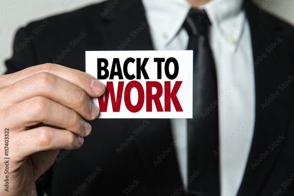 Back to Work Stock-Foto | Adobe Stock