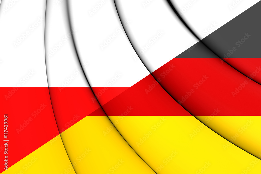 Ilustração do Stock: Flag of Poland and Germany | Adobe Stock