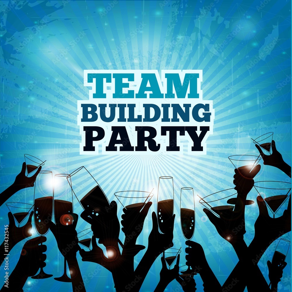 Vetor de Team building party do Stock | Adobe Stock