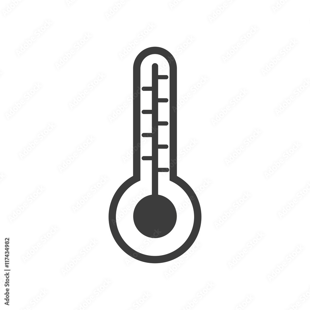 Temperature icon. Temperature Vector isolated on white background. Flat ...