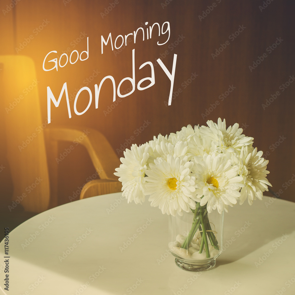 Good Morning Monday Typography: Inspiration Motivational Life Qu Stock ...