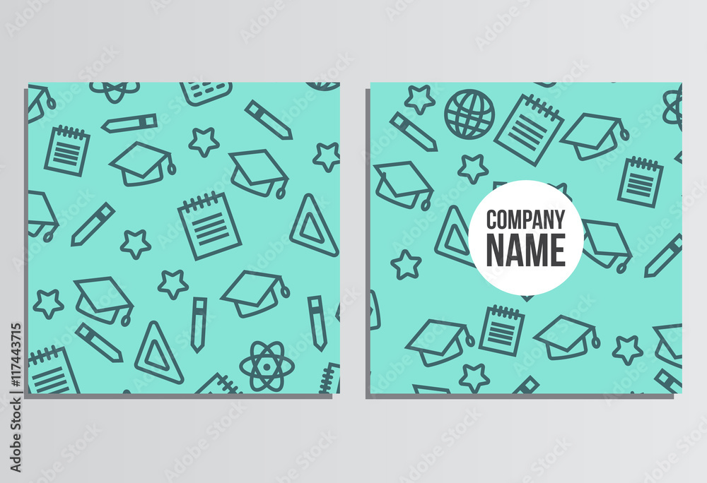 Placards, Banner. Back to school background. Branding template w Stock ...