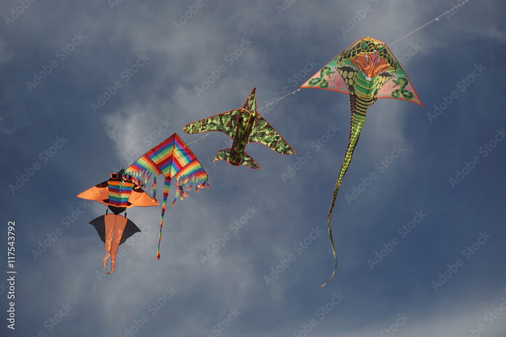 Drache, Drachen, Flugdrachen, Herbst, Wind, Himmel, fliegen ...