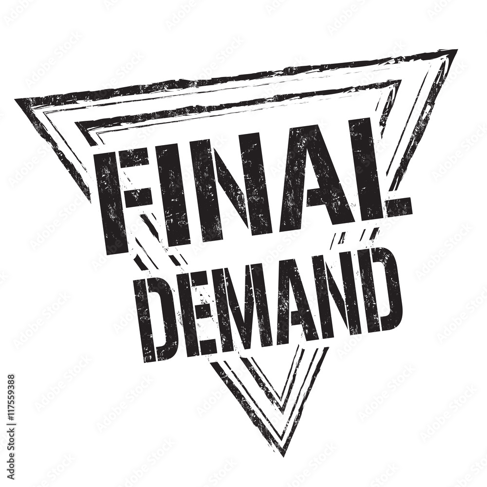 Final demand stamp Stock Vector | Adobe Stock
