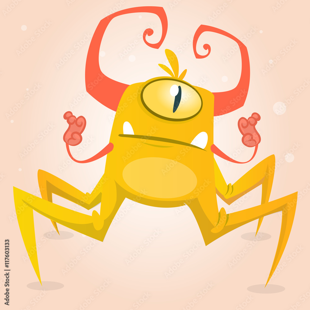 Cartoon Yellow One Eye