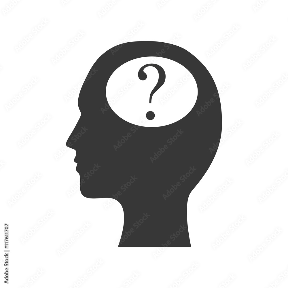 Man With Question Mark Head Logo