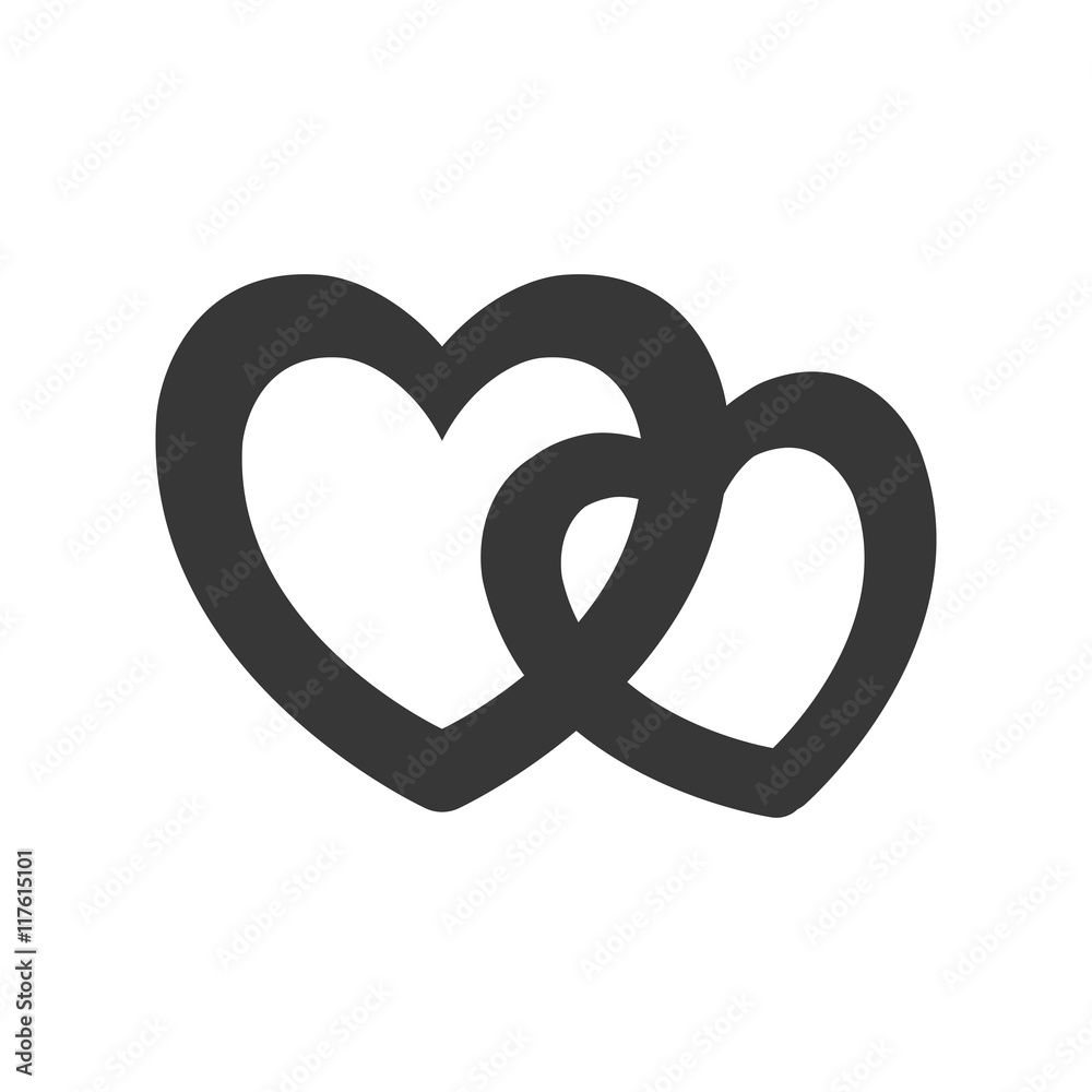 Heart Love Romantic Passion Icon Isolated And Flat Illustration