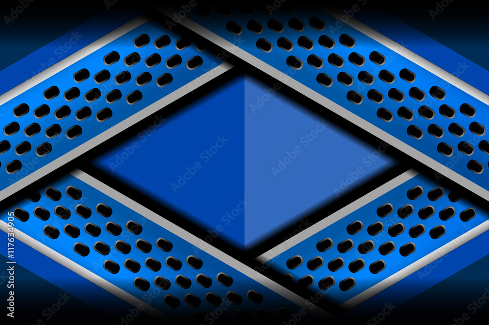 abstract background with blue metallic designs, Vector Illustration ...