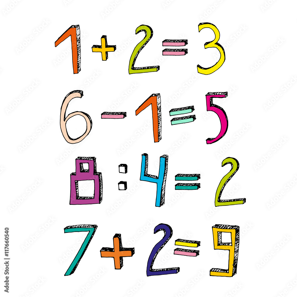 Hand Drawn Figures 01 A Stock Vector | Adobe Stock