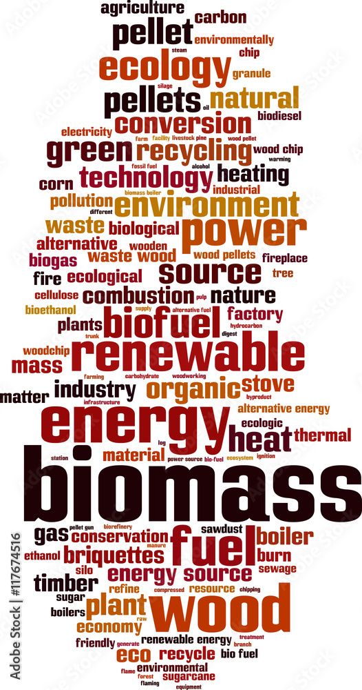 Biomass word cloud concept. Vector illustration Stock Vector | Adobe Stock