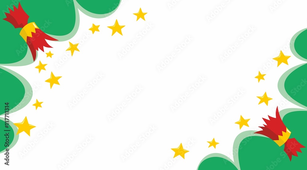 Christmas Crackers Border Corners Stock Vector | Adobe Stock