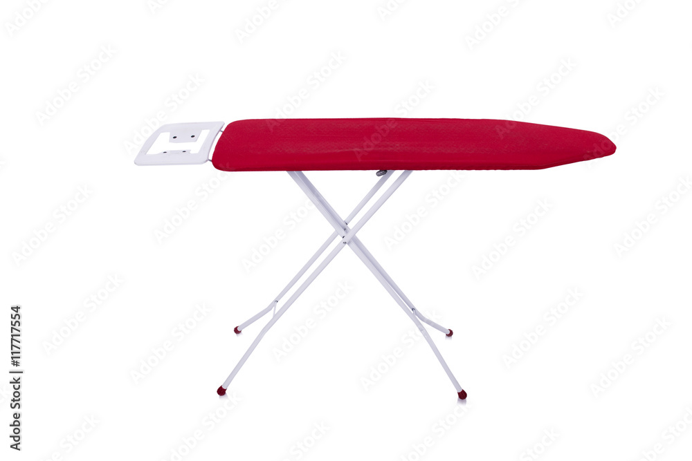 Red ironing board isolated on white background Stock Photo | Adobe Stock