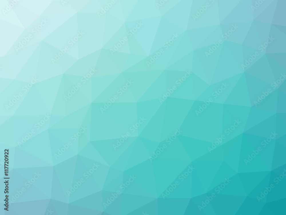 Abstract teal white gradient polygon shaped background Stock ...