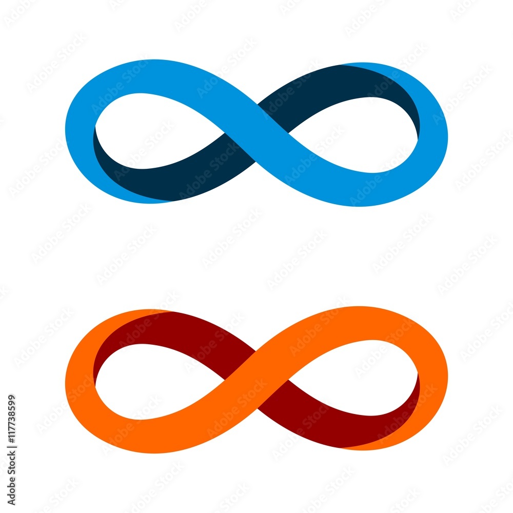 Infinity 8 Number Logo Stock Vector | Adobe Stock