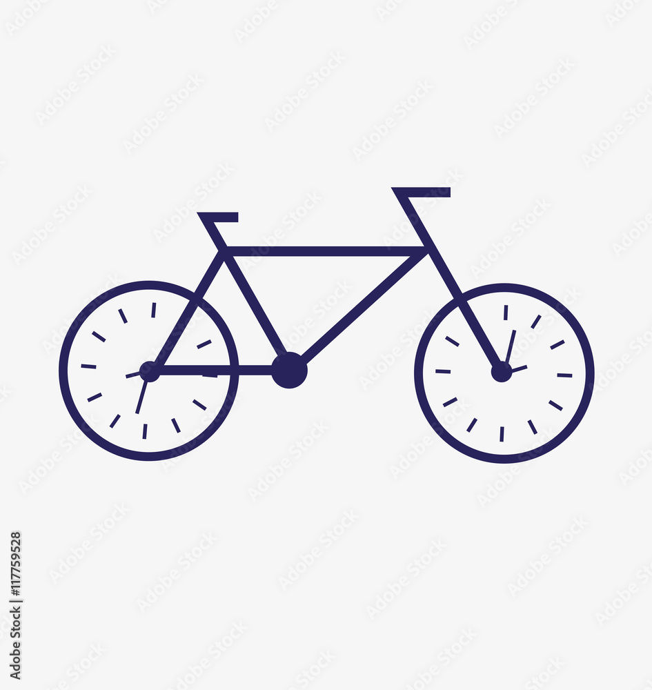 time bike Stock Illustration | Adobe Stock