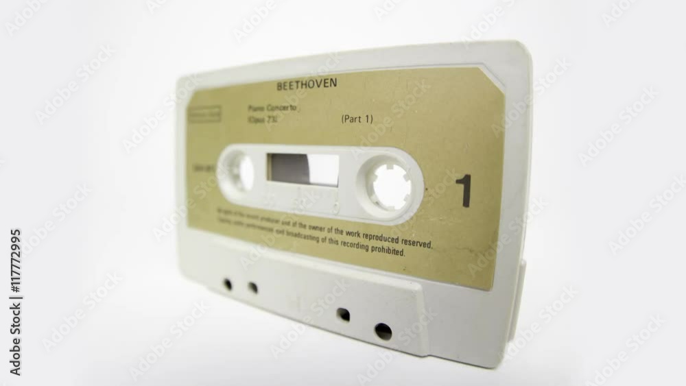 sequence of old audio cassettes Stock ビデオ | Adobe Stock