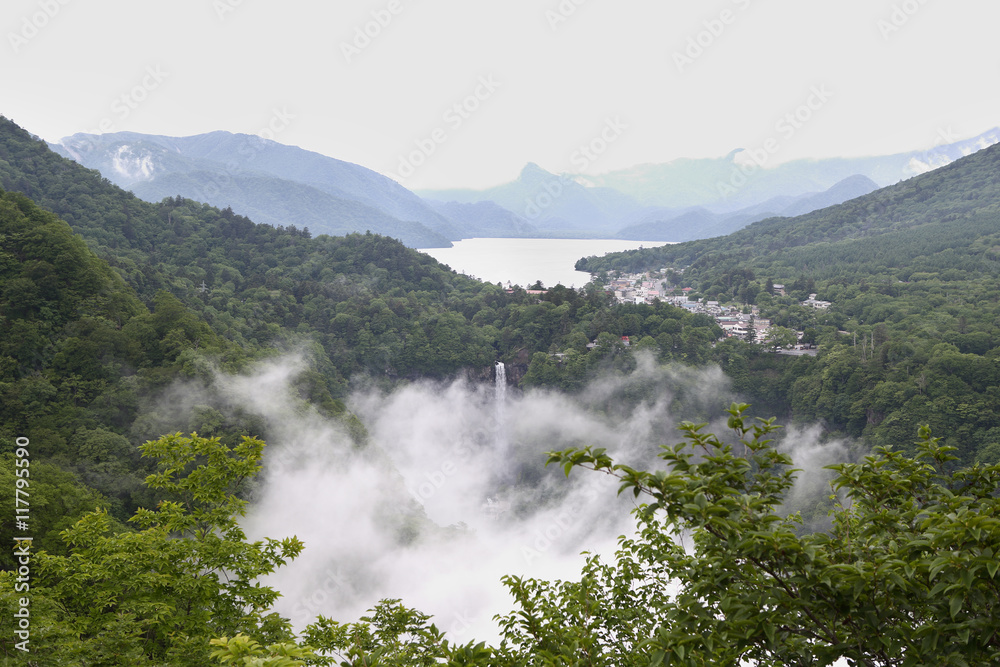 Rainy Colors seen from Akechidaira Observatory, Nikko, Japan. Its the ...