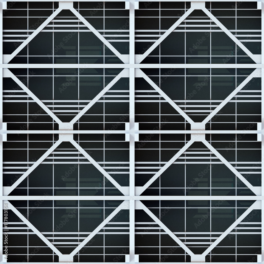 Seamless texture, pattern on the subject of industrial architecture ...