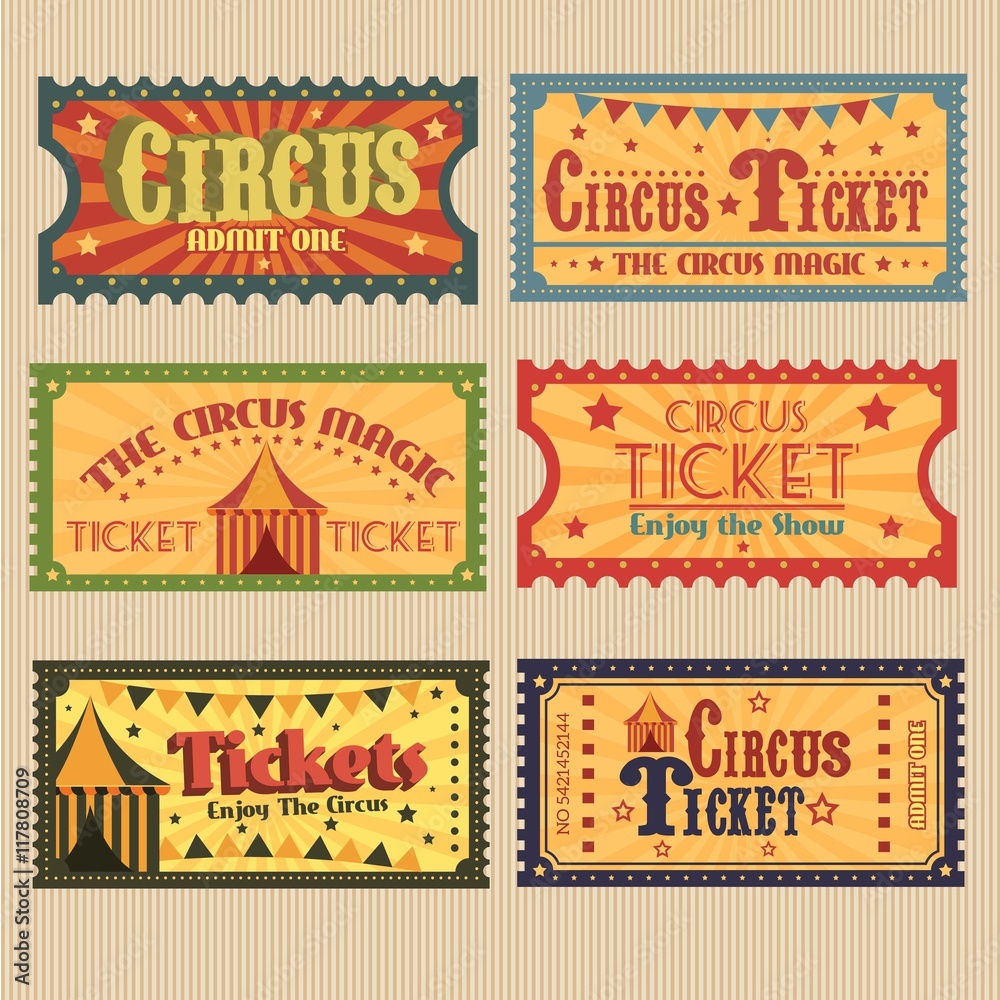 Vintage Circus Ticket