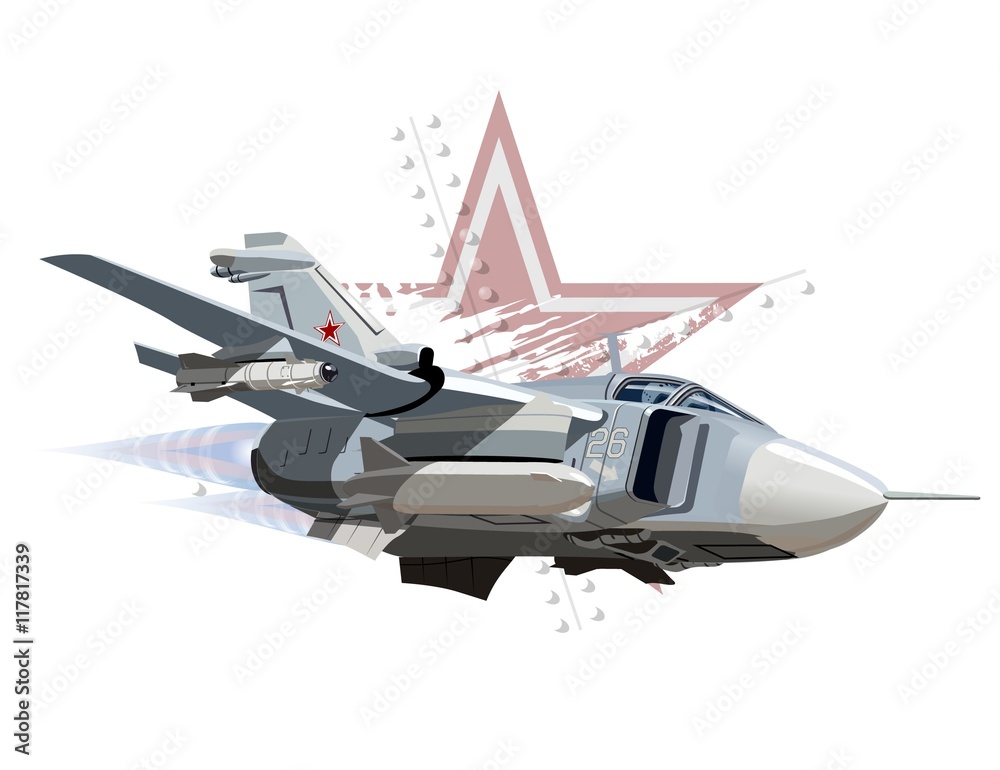 Vector Cartoon Fighter Plane. Available AI vector format separated by ...
