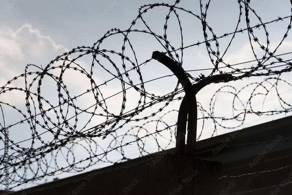 Prison Wall Barbed Wire