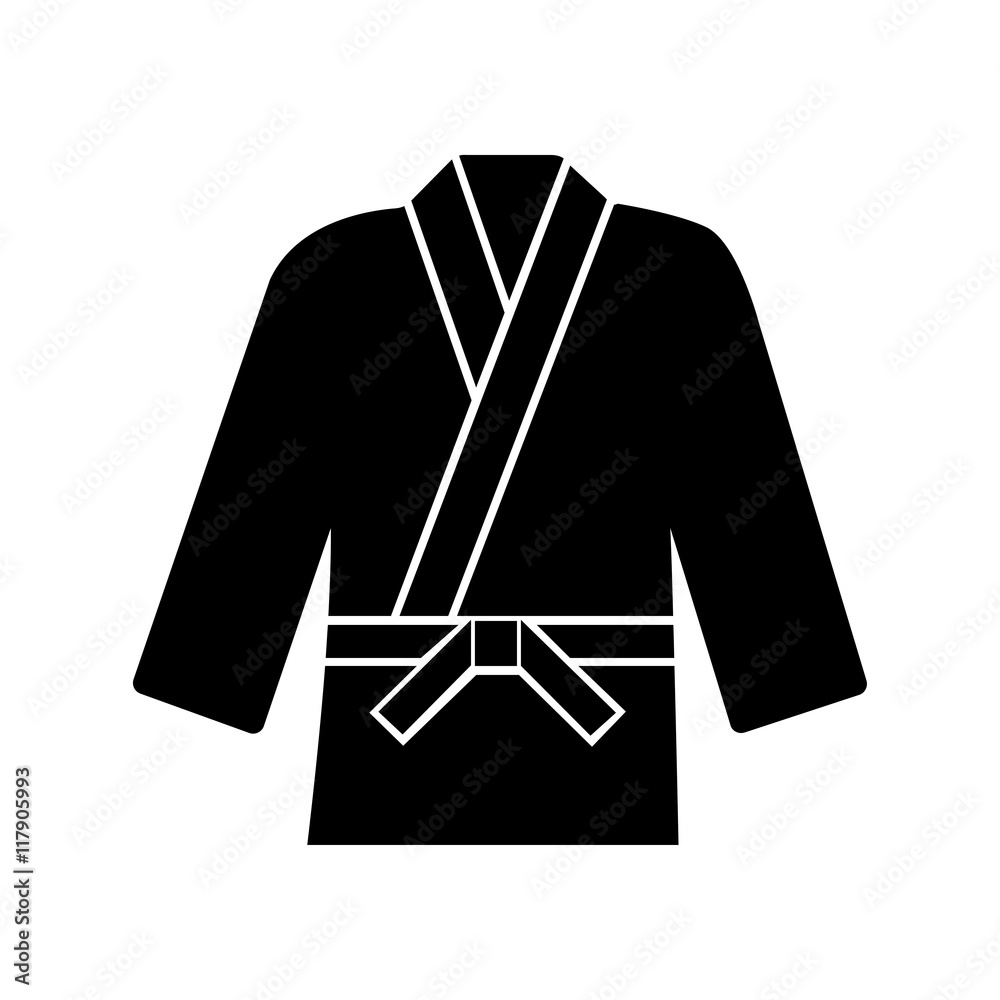 Karate suit icon,vector illustration on background Stock Vector | Adobe ...