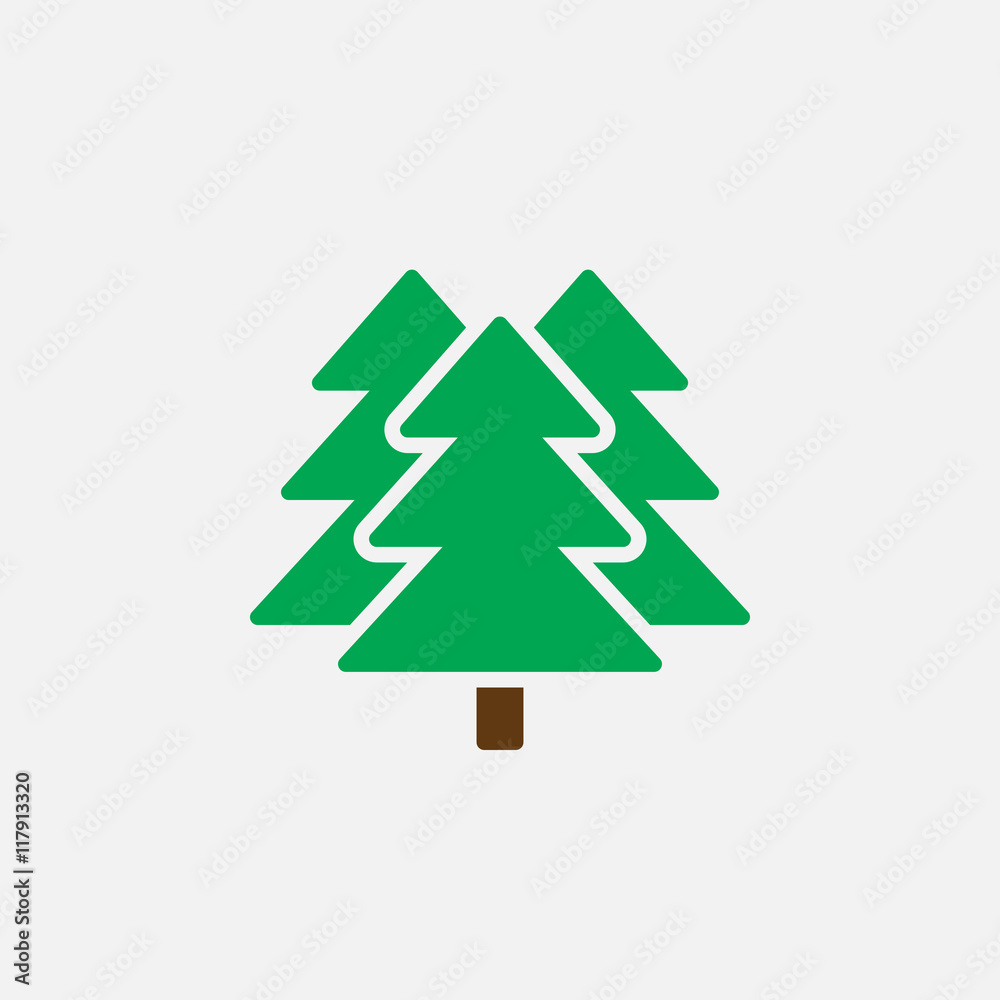 spruce icon vector, forest solid logo illustration, tree pictogram ...