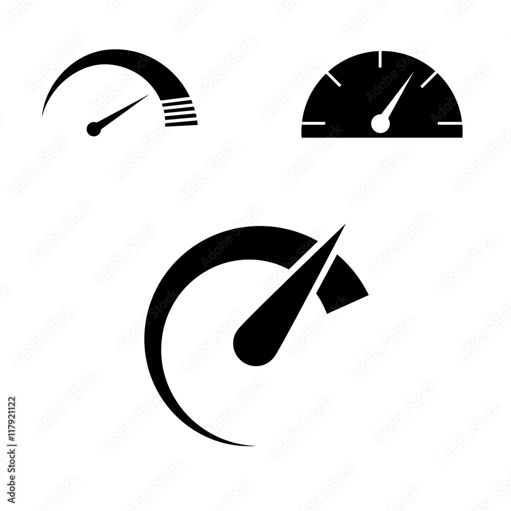 Speed vector icon set. Stock Vector | Adobe Stock
