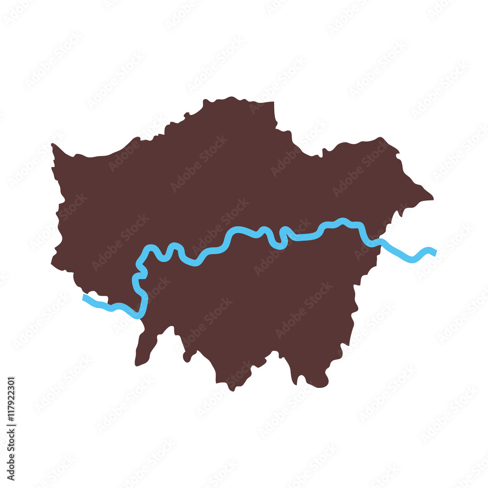 london map city icon vector graphic Stock Vector | Adobe Stock