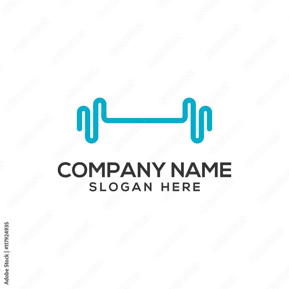 Fitness Gym Abstract Logo Vector Stock Vector | Adobe Stock