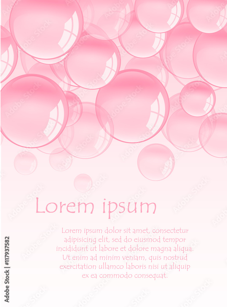 Flyer with bubble gum Stock Vector | Adobe Stock