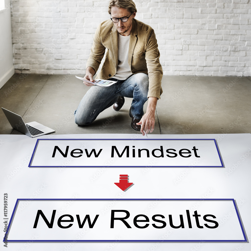 Mindset Opposite Positivity Negativity Thinking Concept Stock Photo ...