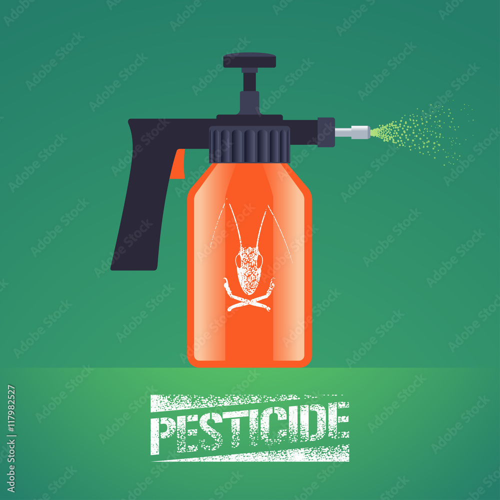 Pest insects control spray equipment vector illustration Stock Vector ...