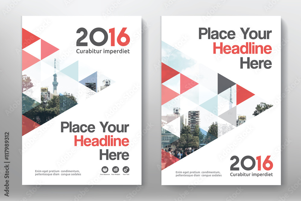 Red Color Scheme with City Background Business Book Cover Design ...