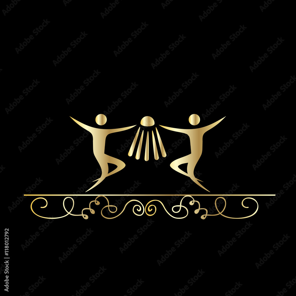 Gold badminton racket. Stock Vector | Adobe Stock